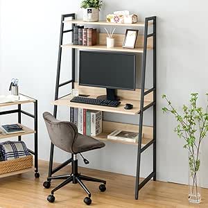 Amazon.com: Doshisha WKS8515-D Compact 2-Way Desk, Width 33.5 inches ...