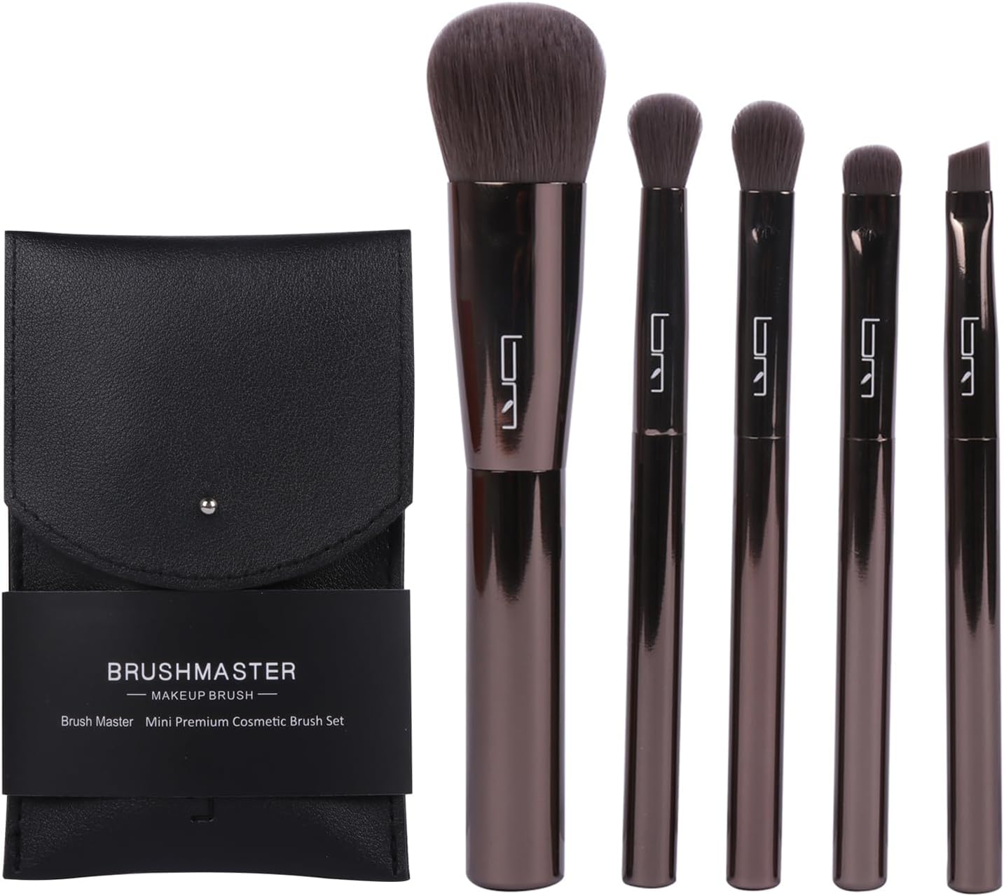 Amazon.com: Brush Master 5PCS Travel Makeup Brushes Set w/Pouch ...