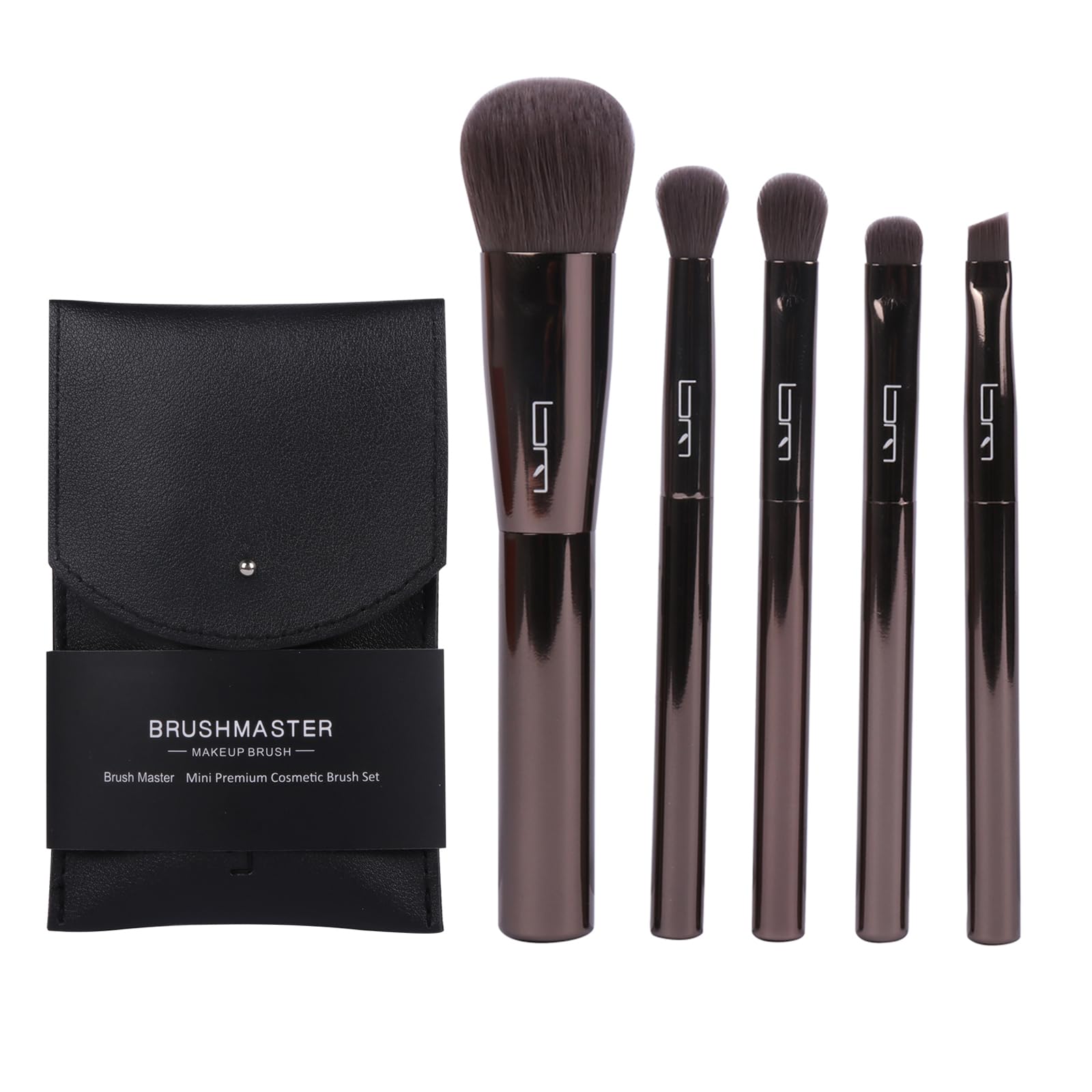Amazon.com: Brush Master 5PCS Travel Makeup Brushes Set w/Pouch ...