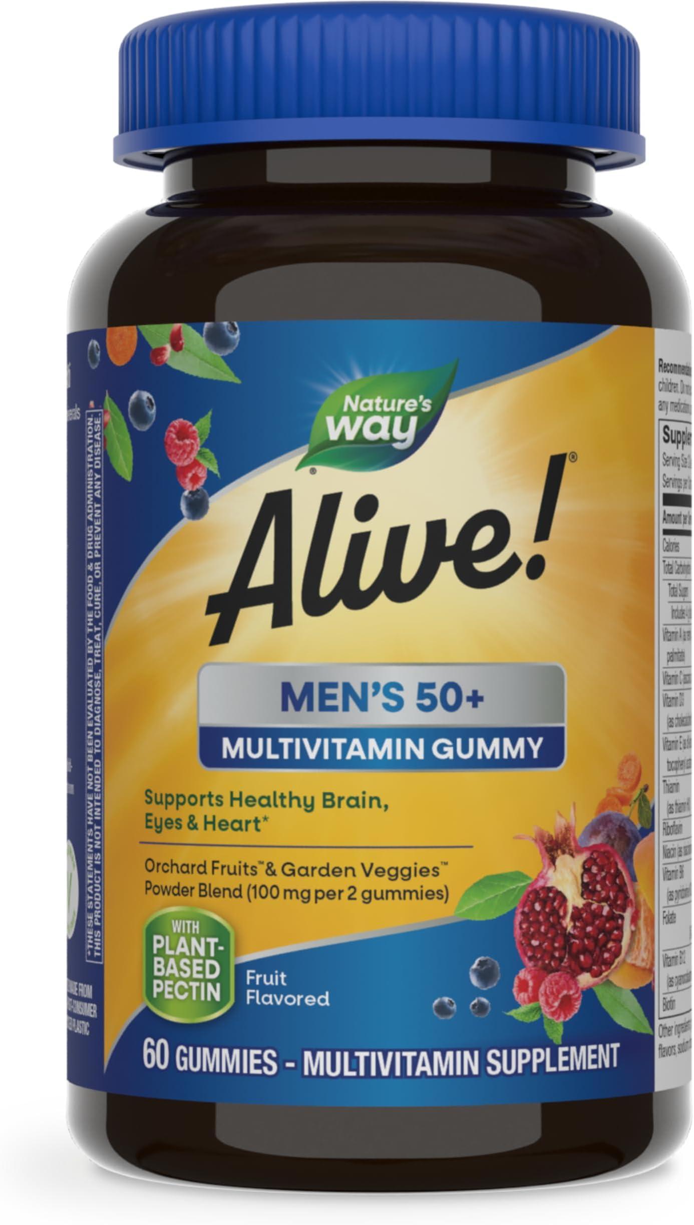 Amazon.com: Nature's Way Alive! Men’s 50+ Daily Gummy Multivitamins ...