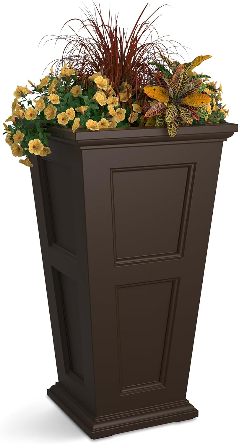 Amazon.com : Mayne Fairfield 40-Inch Tall Planter – Weather-Resistant ...