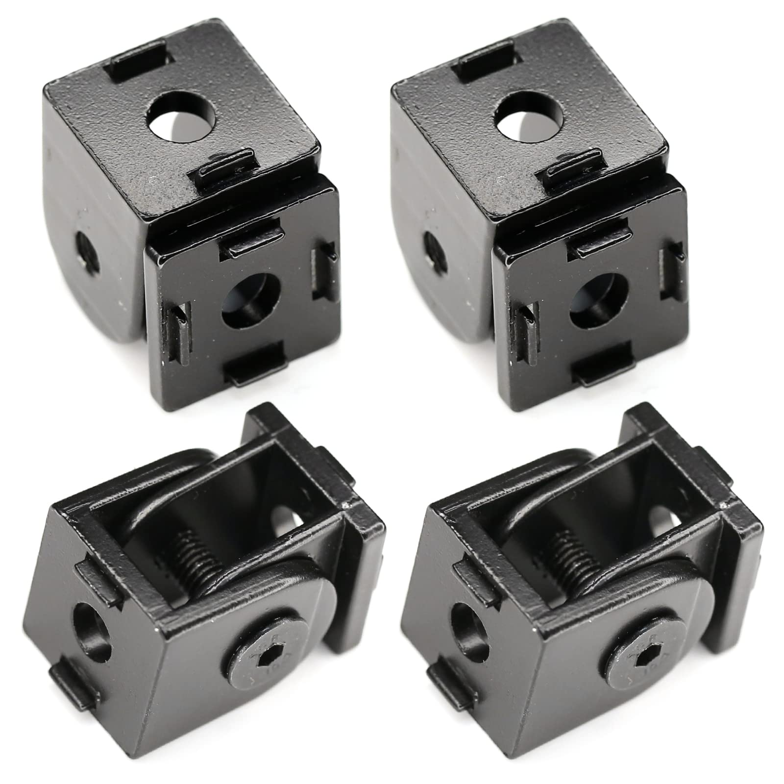 Amazon.com: Black Living Hinge，Zinc Alloy Flexible Pivot Joint ...