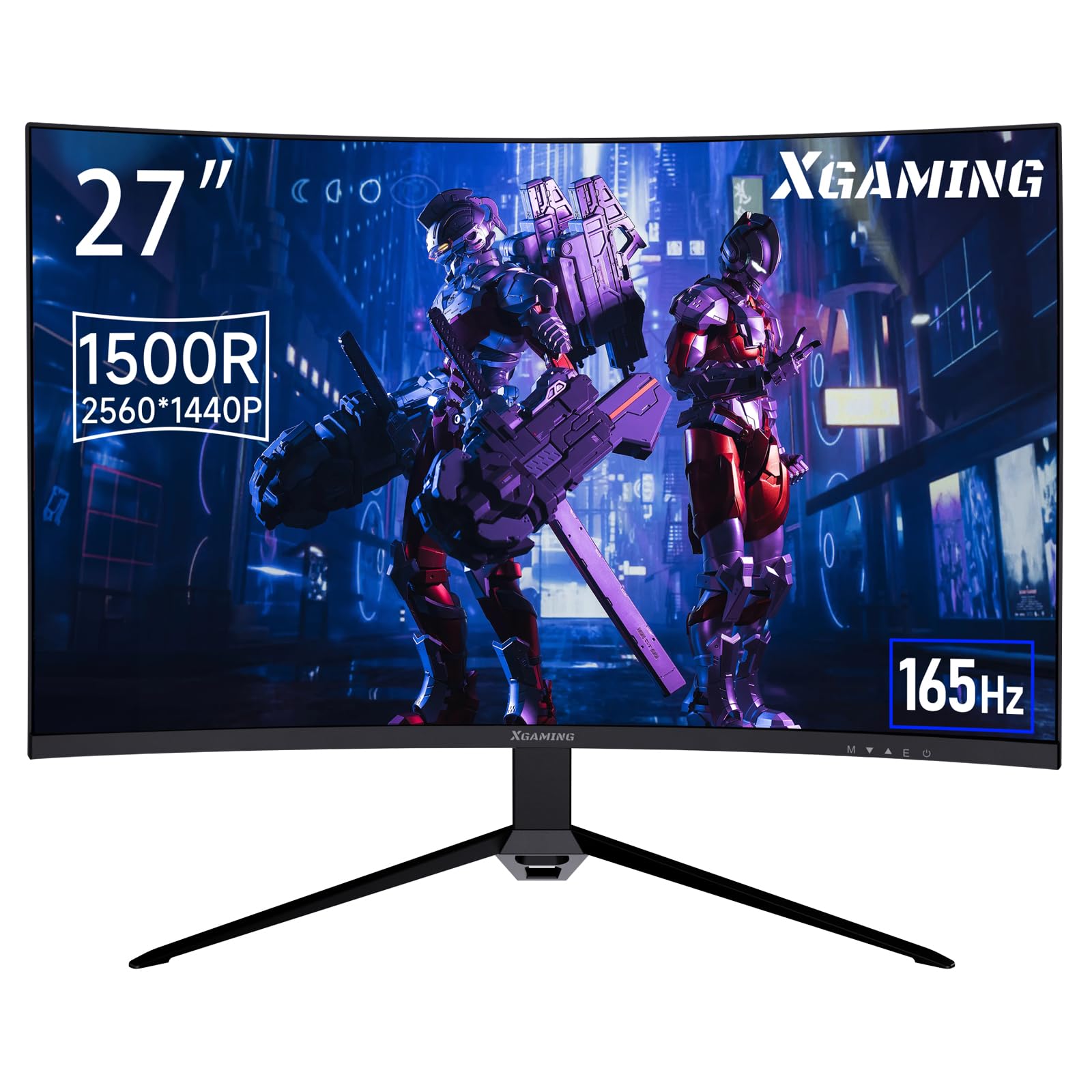 Buy XGaming 27 Inch Curved Monitor, 1500R QHD Monitor, 165Hz,2560x1440P ...