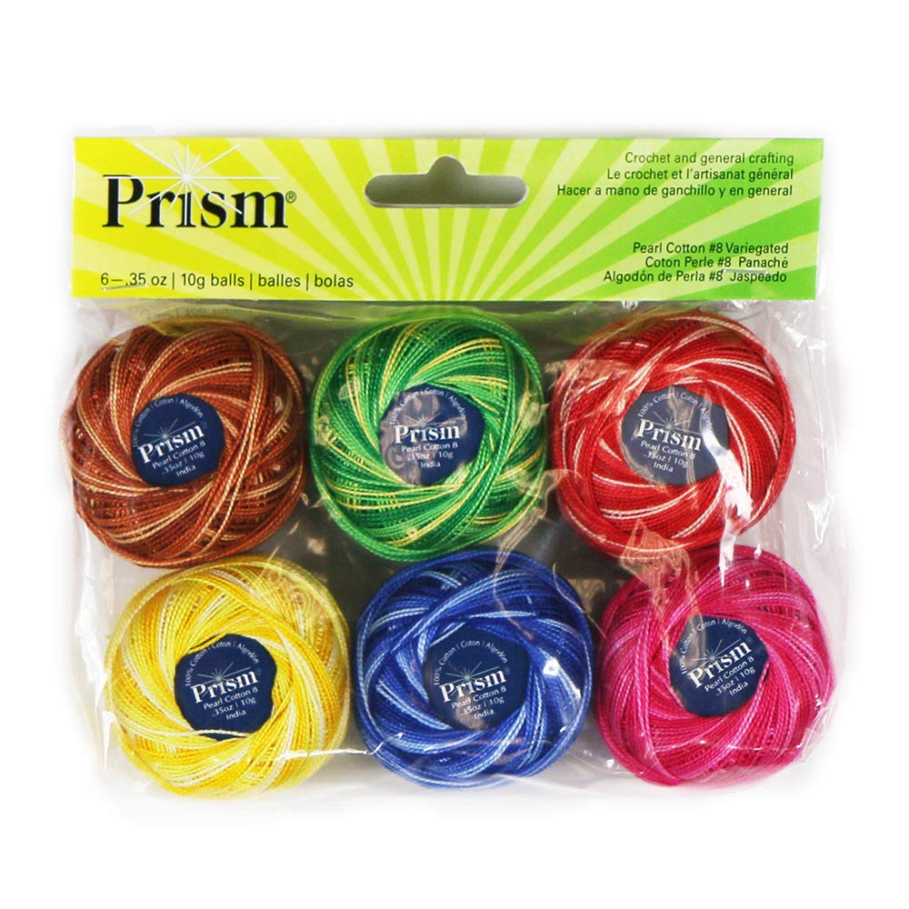 Amazon.com: Prism PRIPEARLVAR Pearl Variegated Craft Thread (6 Pack ...