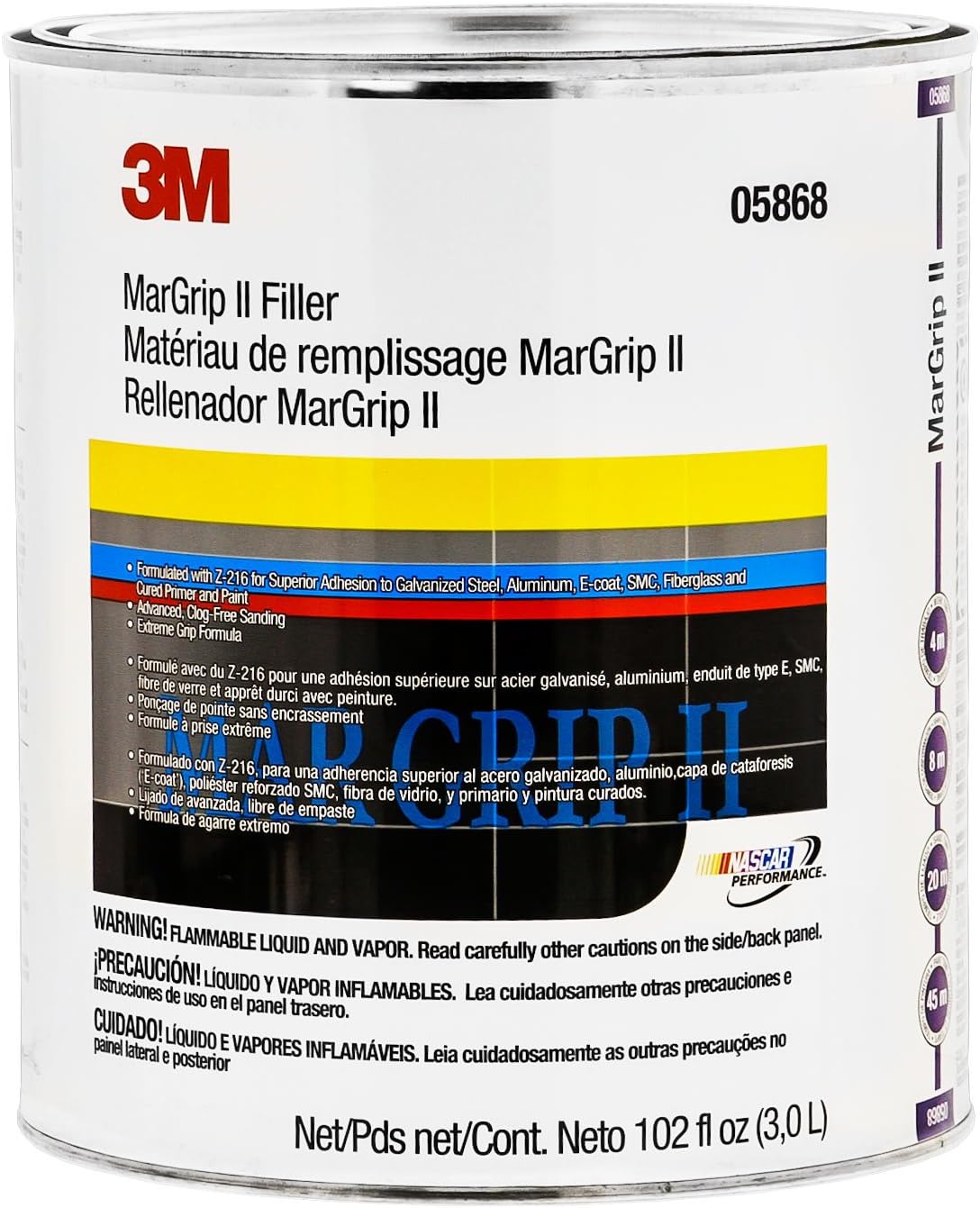 Amazon.com: 3M 05868 Mar Grip II Lightweight Body Filler- 1 Gallon ...