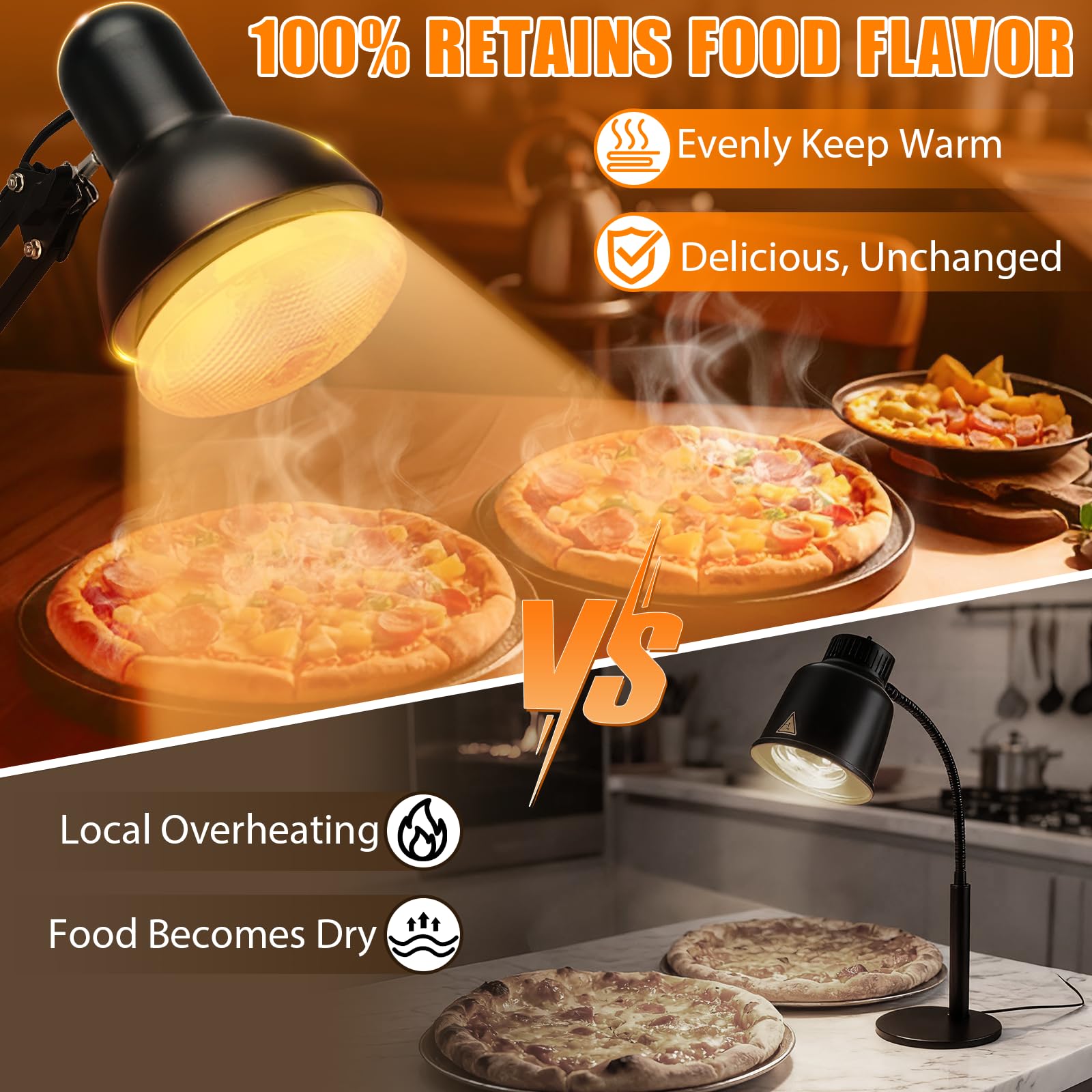 Snapklik.com : Portable Food Heat Lamp - Foldable Design 3S Quickly ...