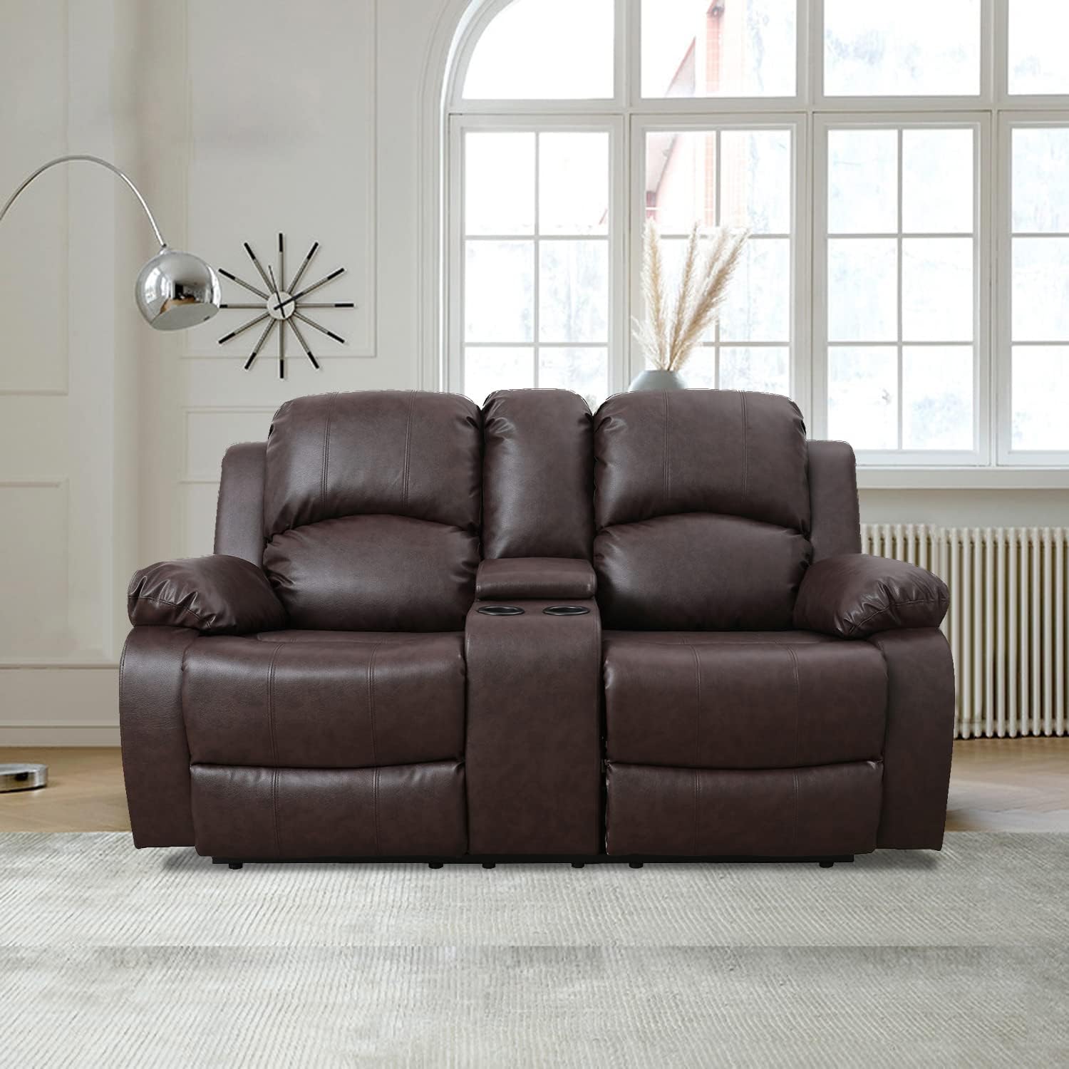 Amazon.com: VUYUYU Reclining Sofa, Double Reclining Loveseat with ...