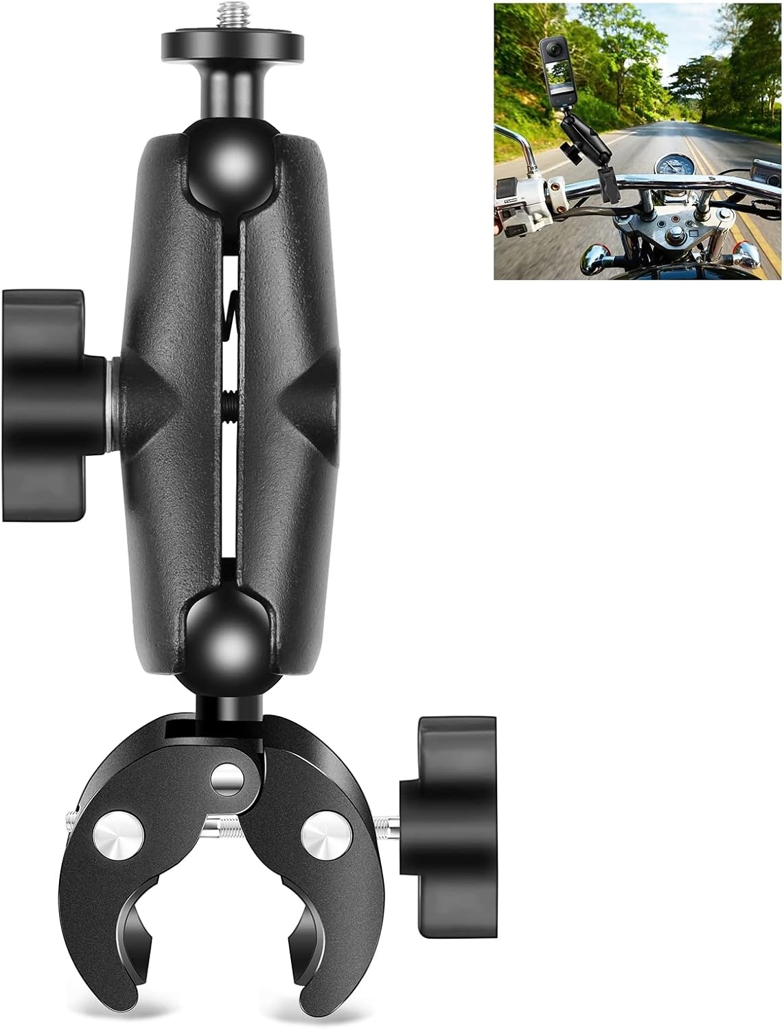PULUZ Crab Clamp Camera Mount for GoPro, Super Clamp Ball Head Mount ...