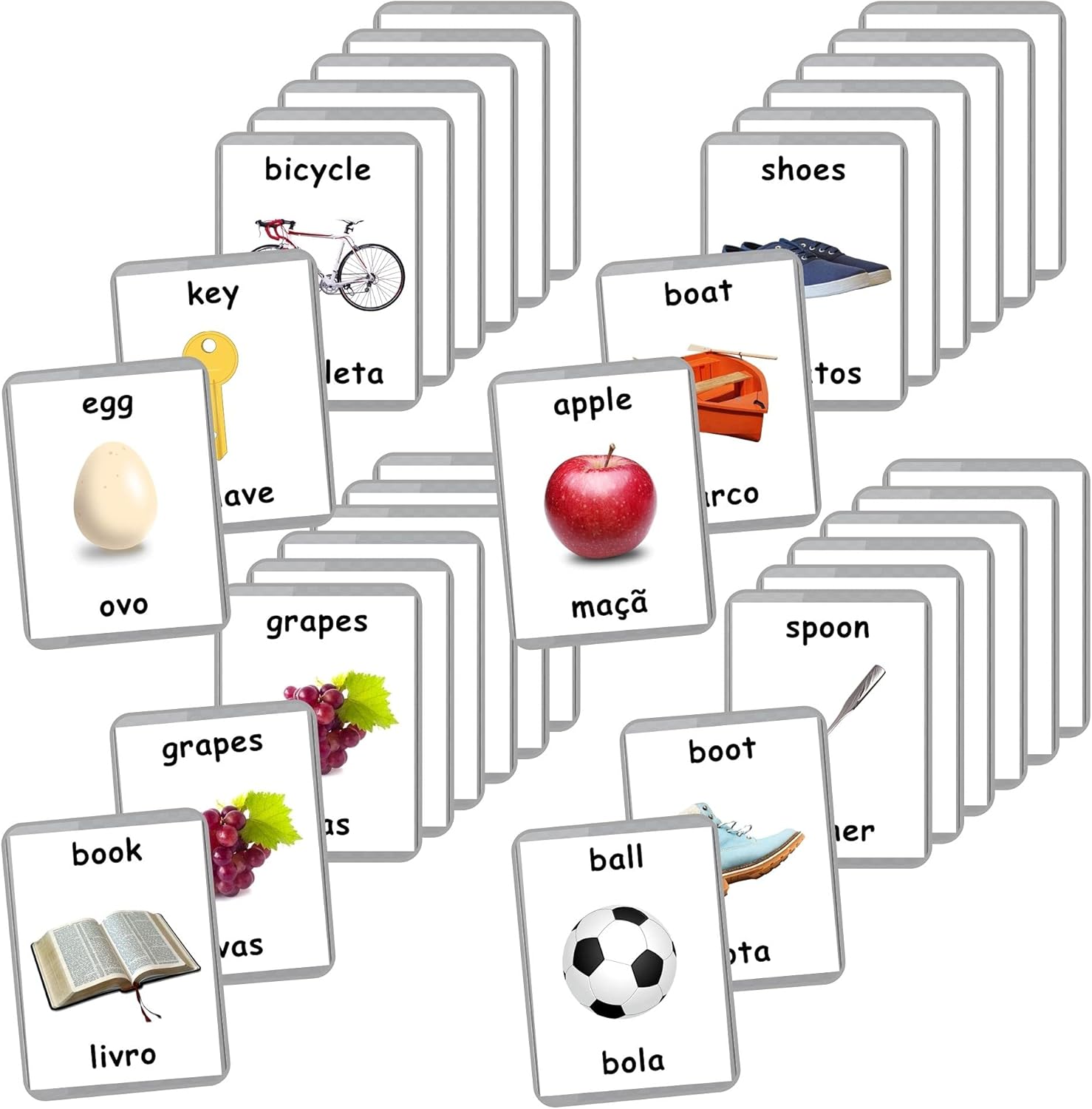 Amazon.com: First Words Flash Cards - 48 Baby Cards for Early Years ...