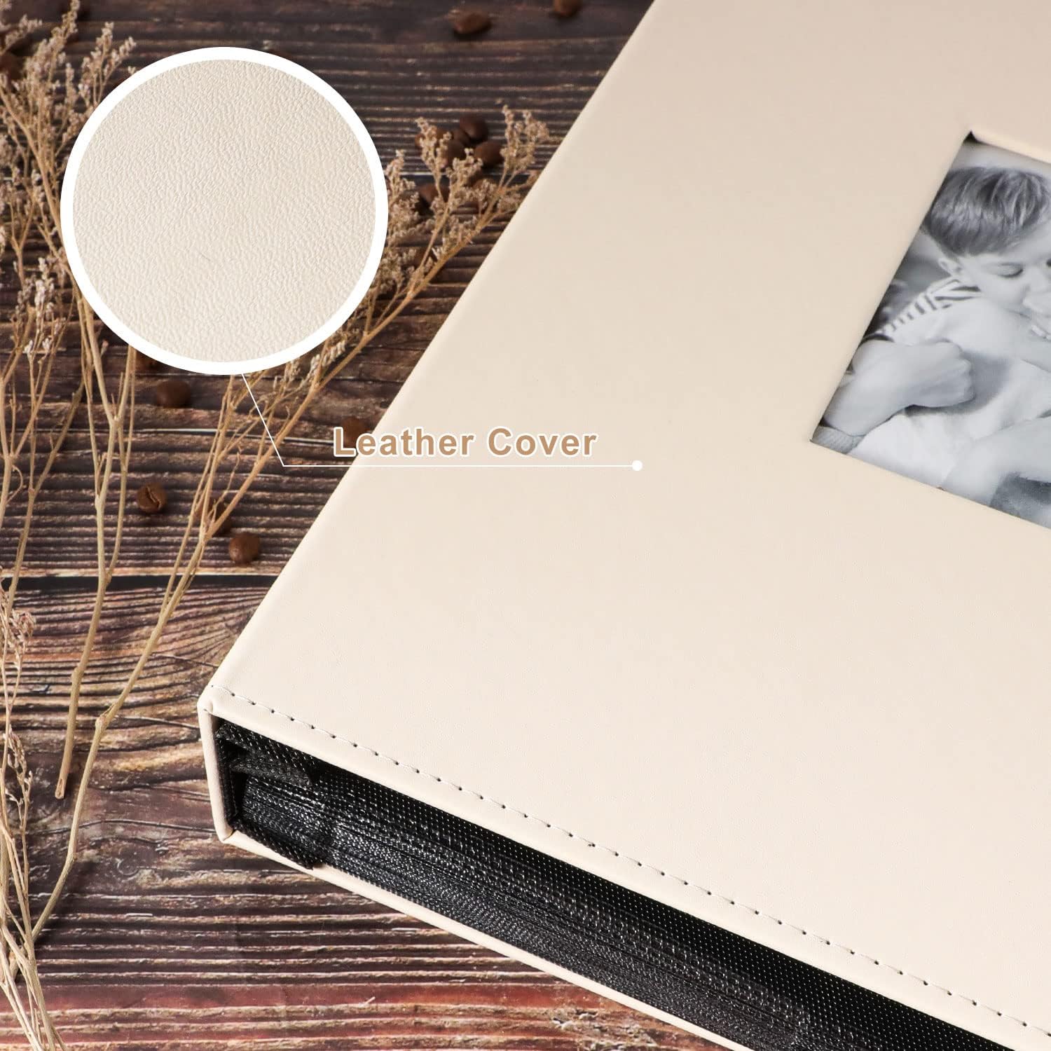 Benjia Photo Album 6×4 Slip in, Leather 400 Pockets Photo Albums Holds ...