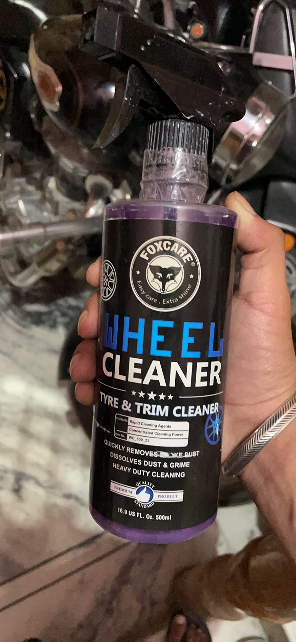 Foxcare Wheel Cleaner, All Wheel and Tyre Cleaner, Acid Free ...