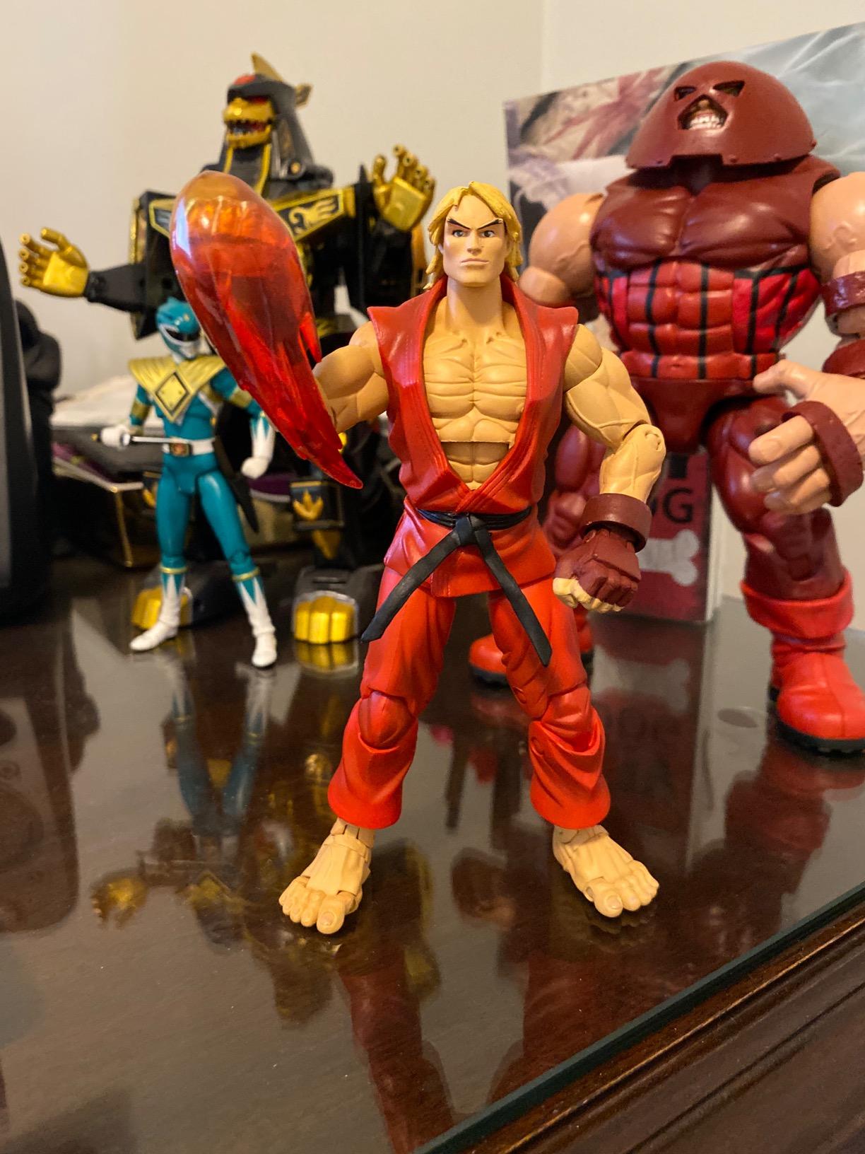Amazon.com: Street Fighter Ken Action Figure (Red Costume) : Toys & Games