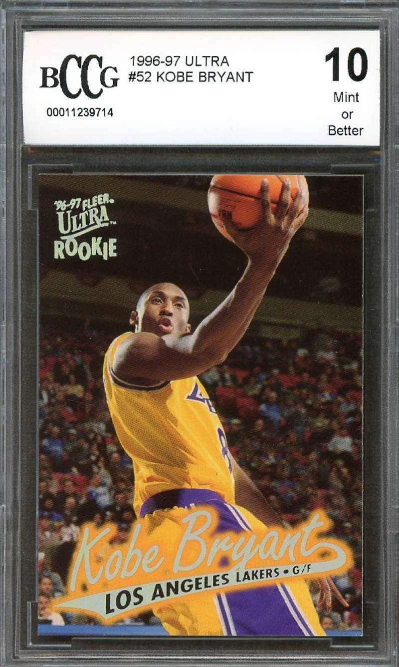 Amazon.com: 1996-97 ultra #52 KOBE BRYANT los angeles lakers rookie ...