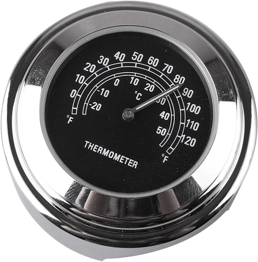 Amazon.com: GZYF Motorcycle 7/8" 1" Handlebar Thermometer Temperature ...