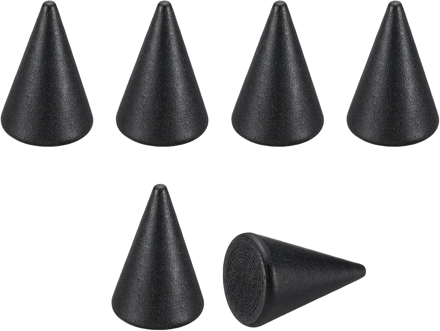 Amazon.com: PATIKIL Wood Cone Ring Holder, 6Pcs Wooden Finger Jewelry ...