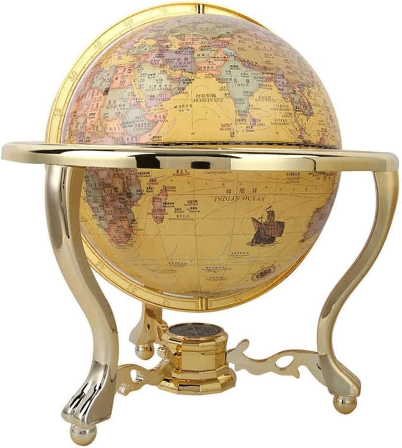 Amazon.com: practical Globe 720° Rotating Globe Antique Globes With ...