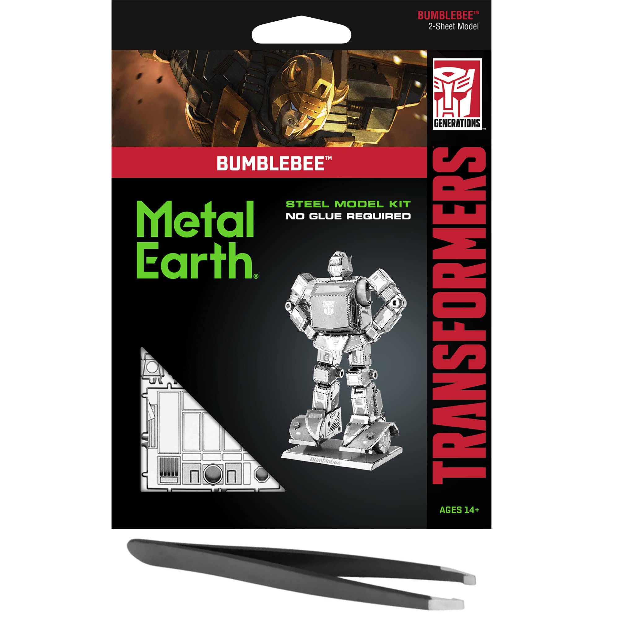 Amazon.com: Metal Earth Transformers Bumblebee 3D Metal Model Kit ...