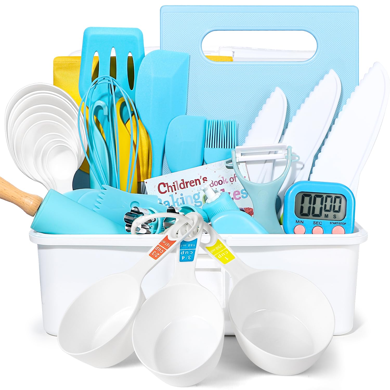 Amazon.com: 37PCS Kids Cooking Sets Real, Kids Cooking and Baking Gift ...