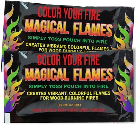 Amazon.com : Magical Flames Create Colorful & Vibrant Flames for Fire ...