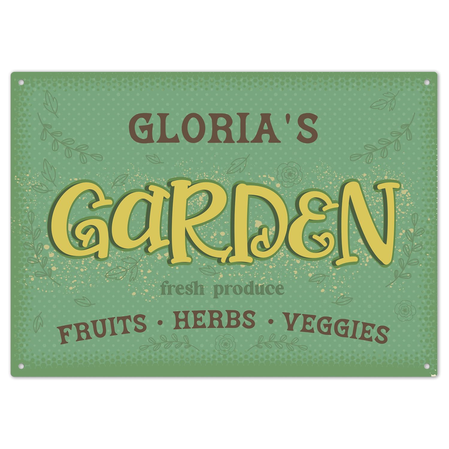 Amazon.com: Sigo Signs Custom Garden Signs, Personalized Sign for ...
