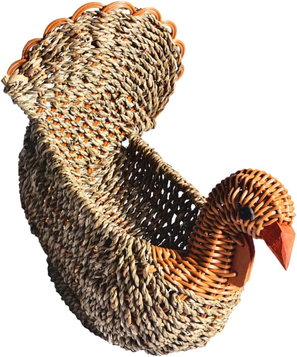 Amazon.com: LABRIMP Straw Turkey Basket Woven Storage Basket Toilet ...
