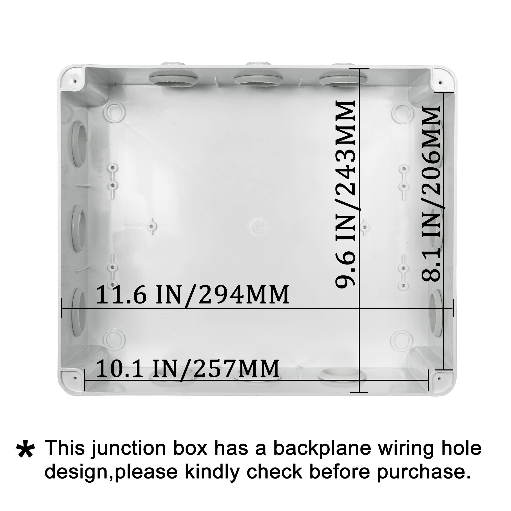 Snapklik.com : ABS Plastic Electrical Junction Box IP65 Waterproof ...