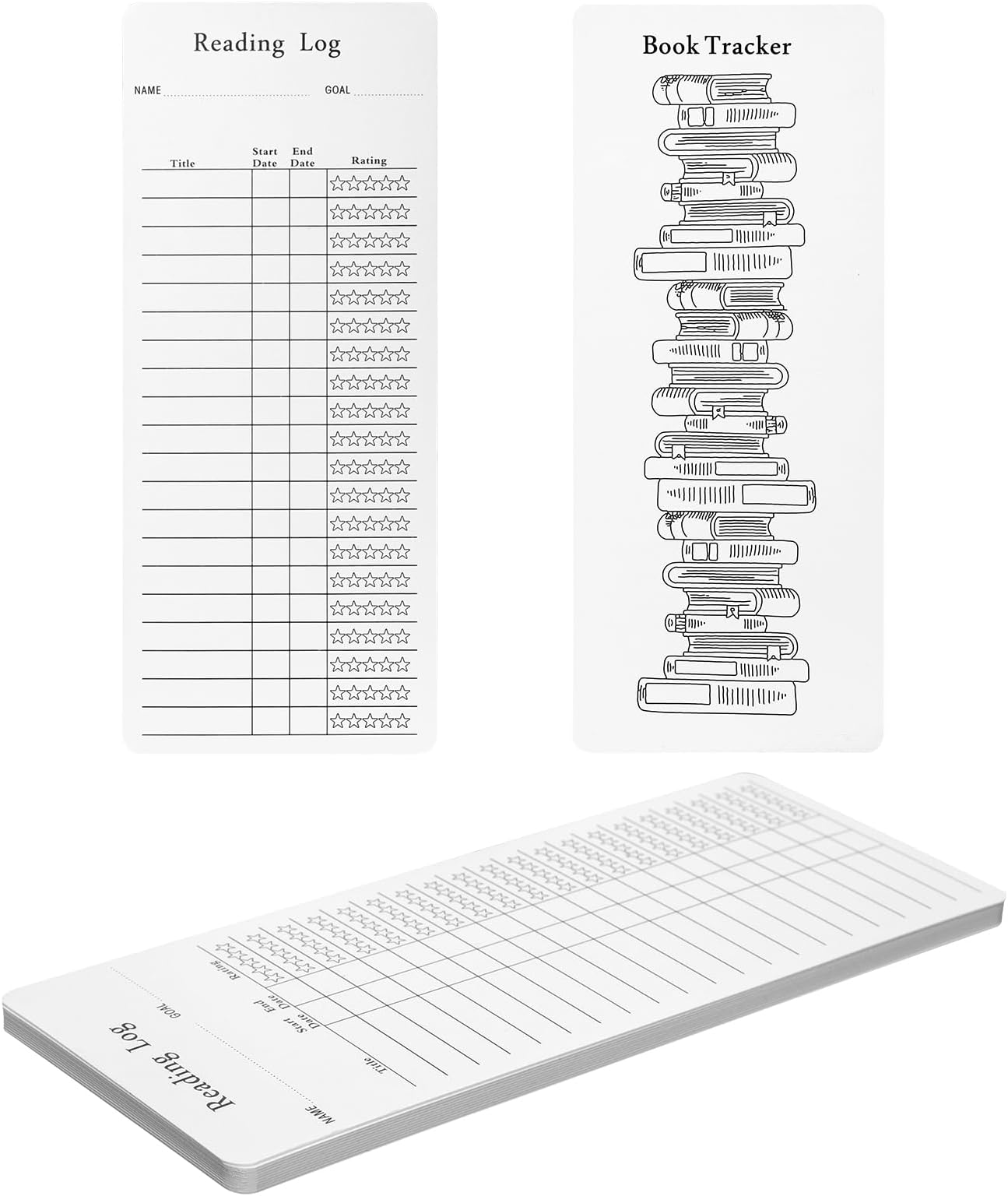 Amazon.com: Reading List Bookmark Tracker 3 x 8 Personal Libraries Page ...