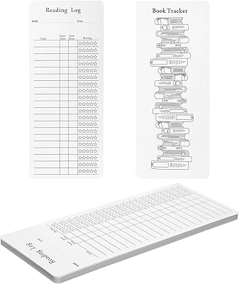 Amazon.com: YHNTGB 80pcs Bookmark Reading List Library Card Book ...