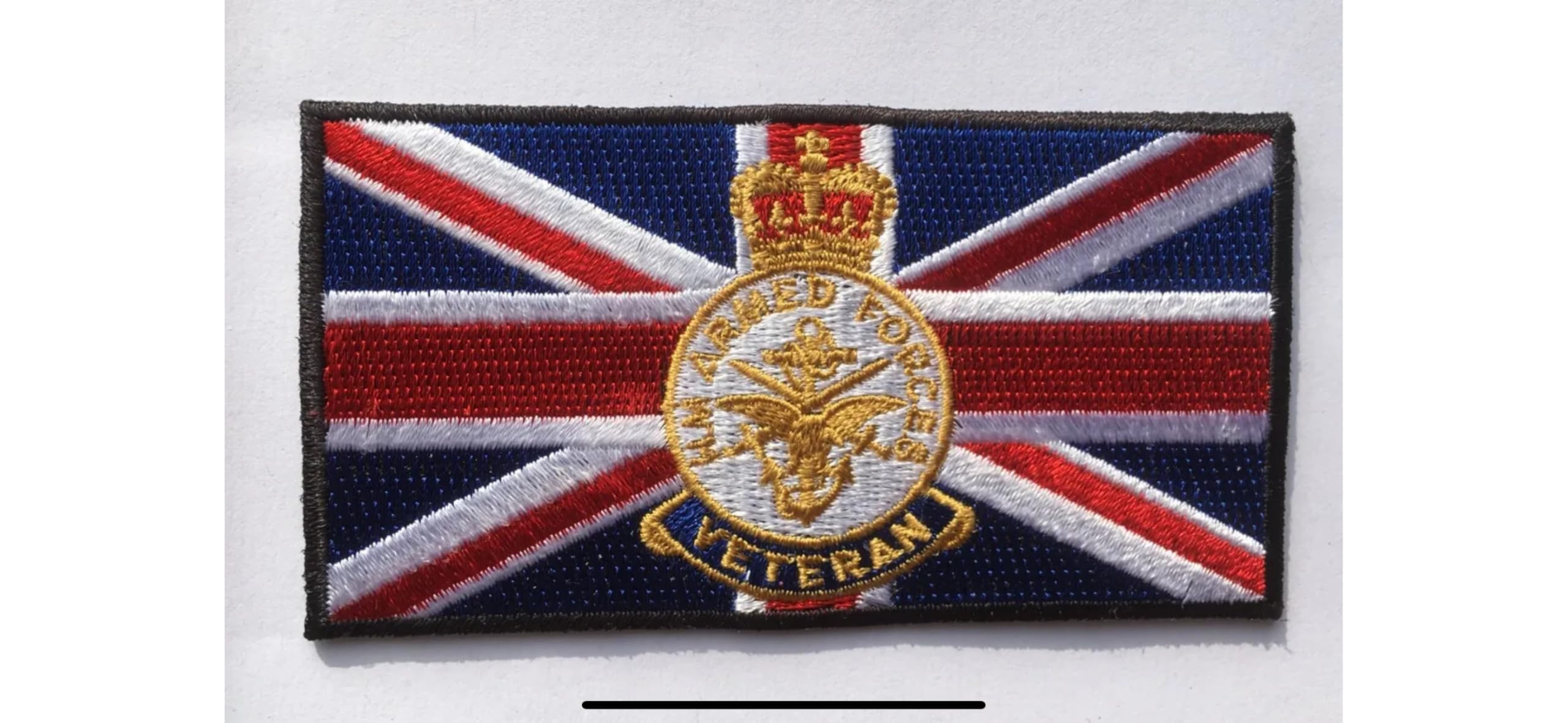 HM Armed Forces Veteran Union Jack Iron on Patch : Amazon.co.uk: Fashion