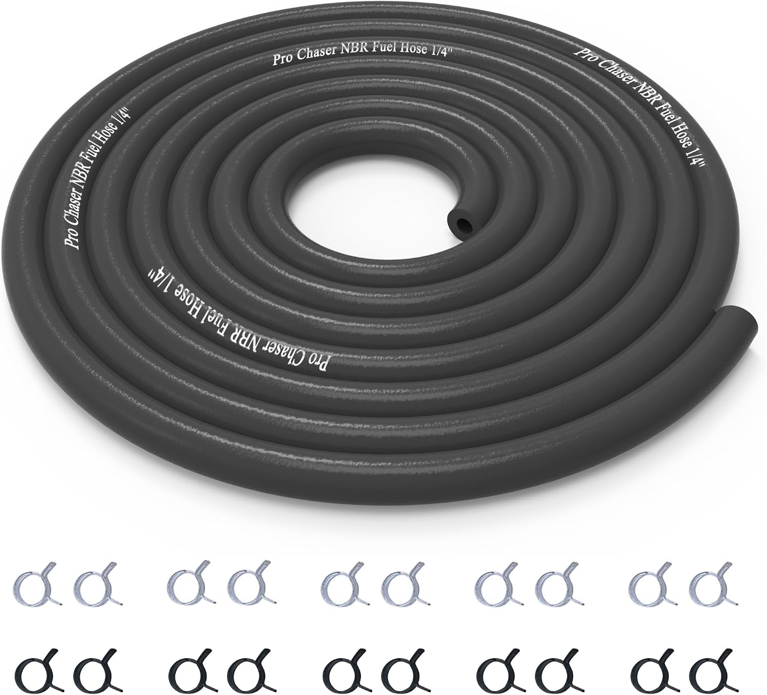Amazon.com: Pro Chaser 1/4 Inch ID NBR Fuel Line Hose - 10-Foot Durable ...