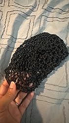 Amazon.com : Tubi Mesh Crochet Hair Net Knit Snood Hat Thick Short ...
