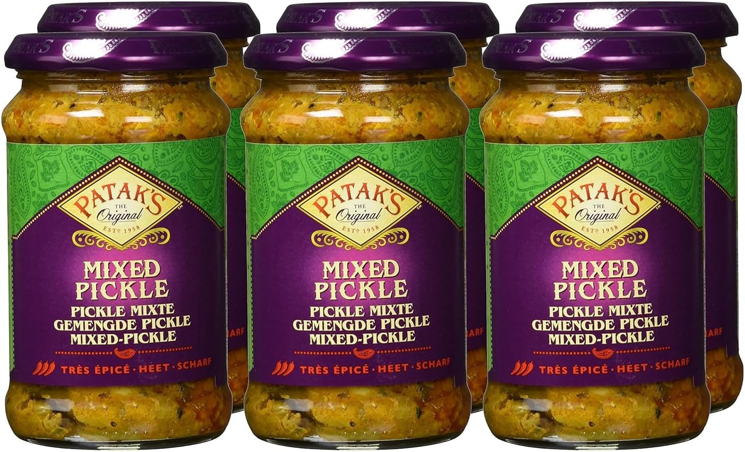 Patak's Original Mixed Pickle 283 g (Pack of 6) : Amazon.co.uk: Grocery