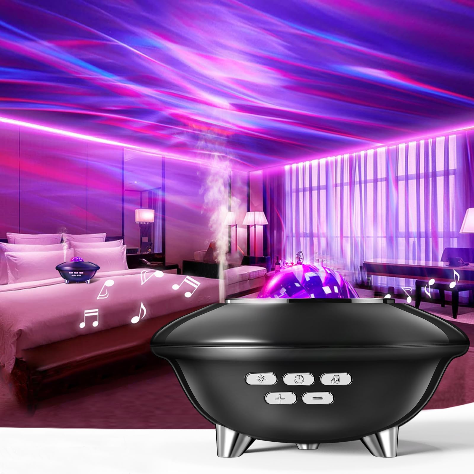 Northern Galaxy Light Aurora Projector, Led Lights for Bedroom with ...