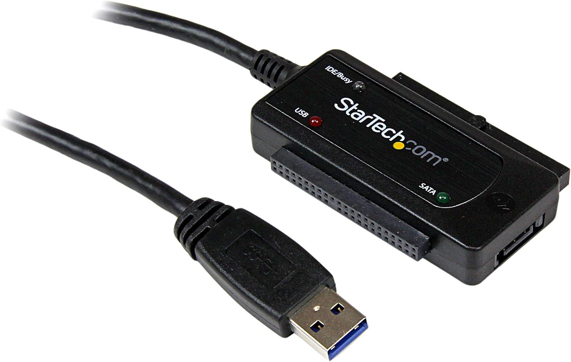 Amazon.com: StarTech.com USB 3.0 to SATA IDE Adapter - 2.5in / 3.5in ...