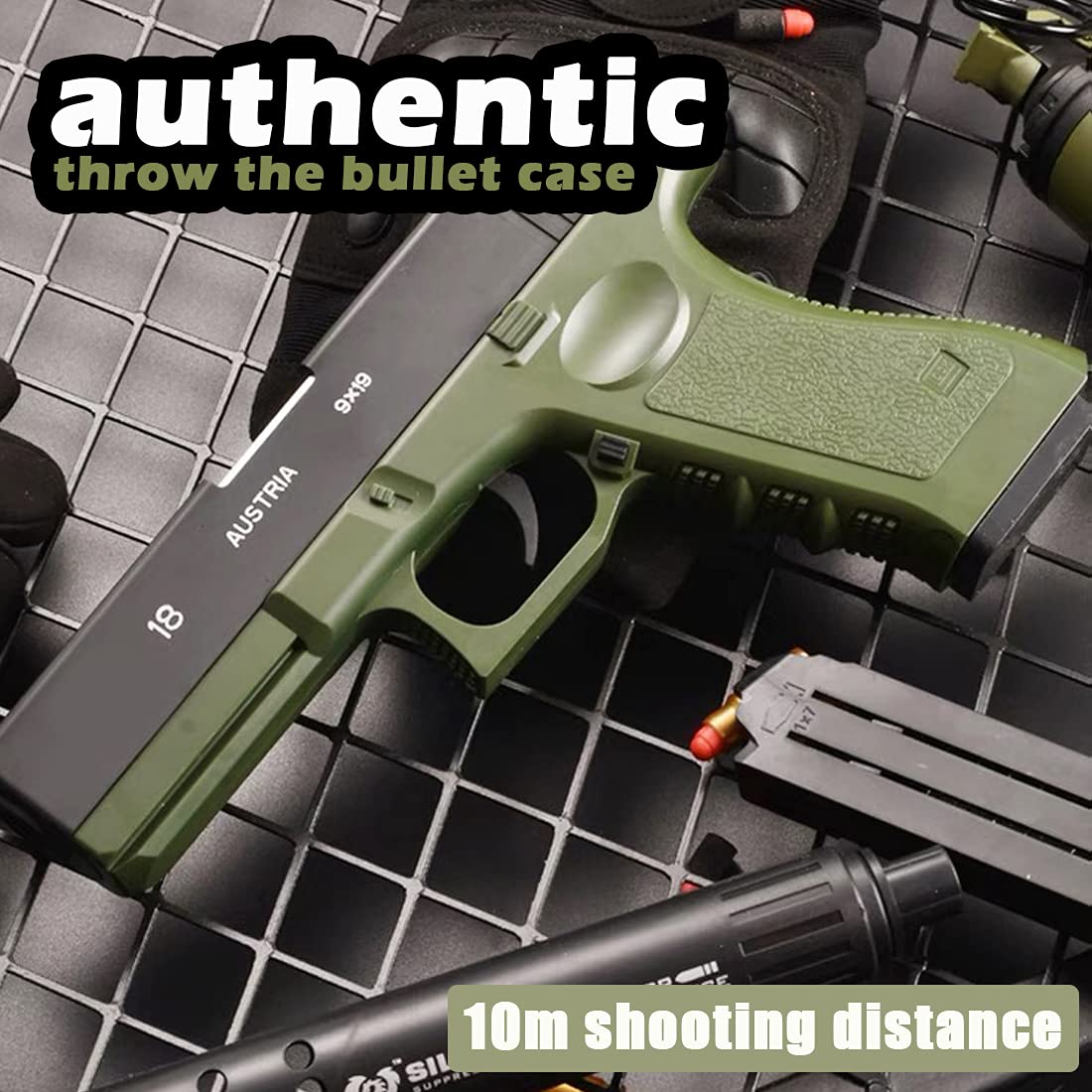 Toy Gun with Soft Bullets,Toy Guns That Look Real,1: 1 Real Dimensions ...