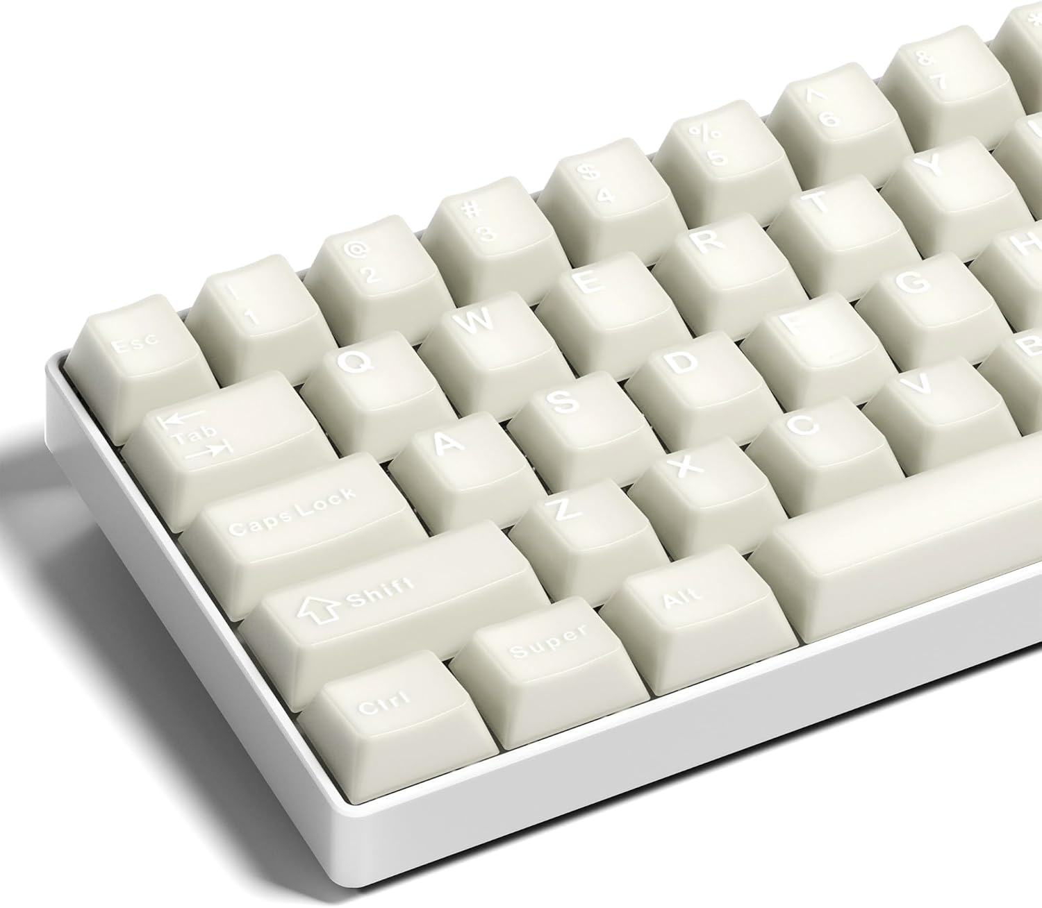 Amazon.com: GMKWTL XVX White Jade Keycaps, Double Shot PBT Keycap Set ...