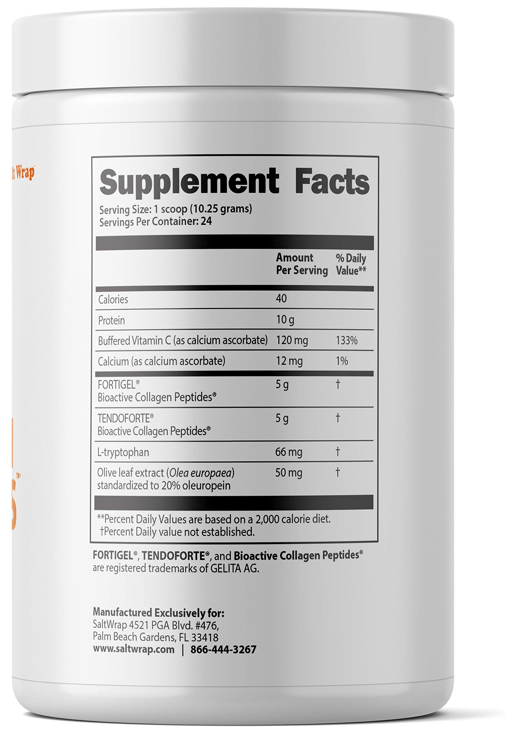 SaltWrap Collagen Supplement for Joints with FORTIGEL, TENDOFORTE – NSF ...