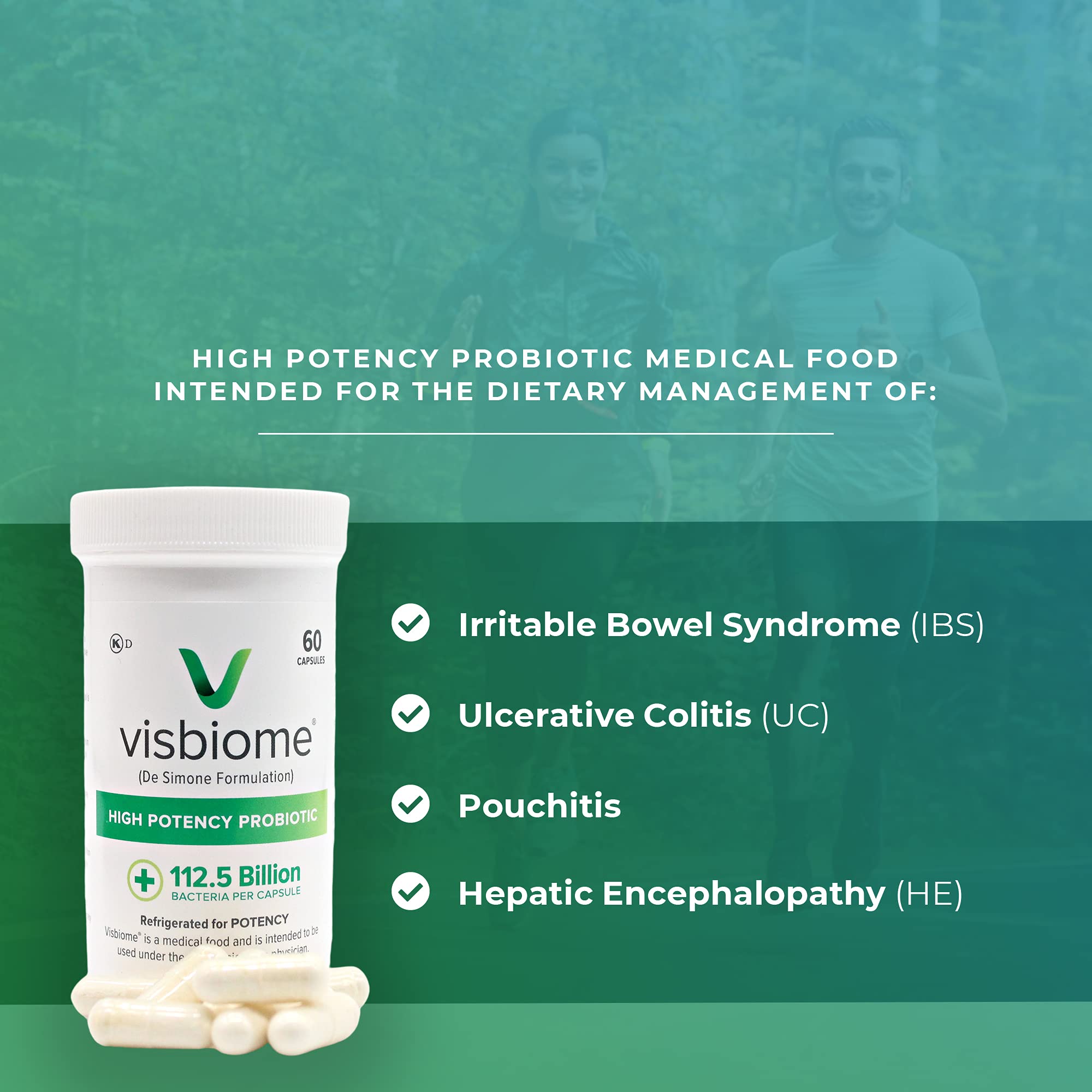 Visbiome® High Potency Probiotic Capsules 112.5 Billio...B06XDBD9T9 ...