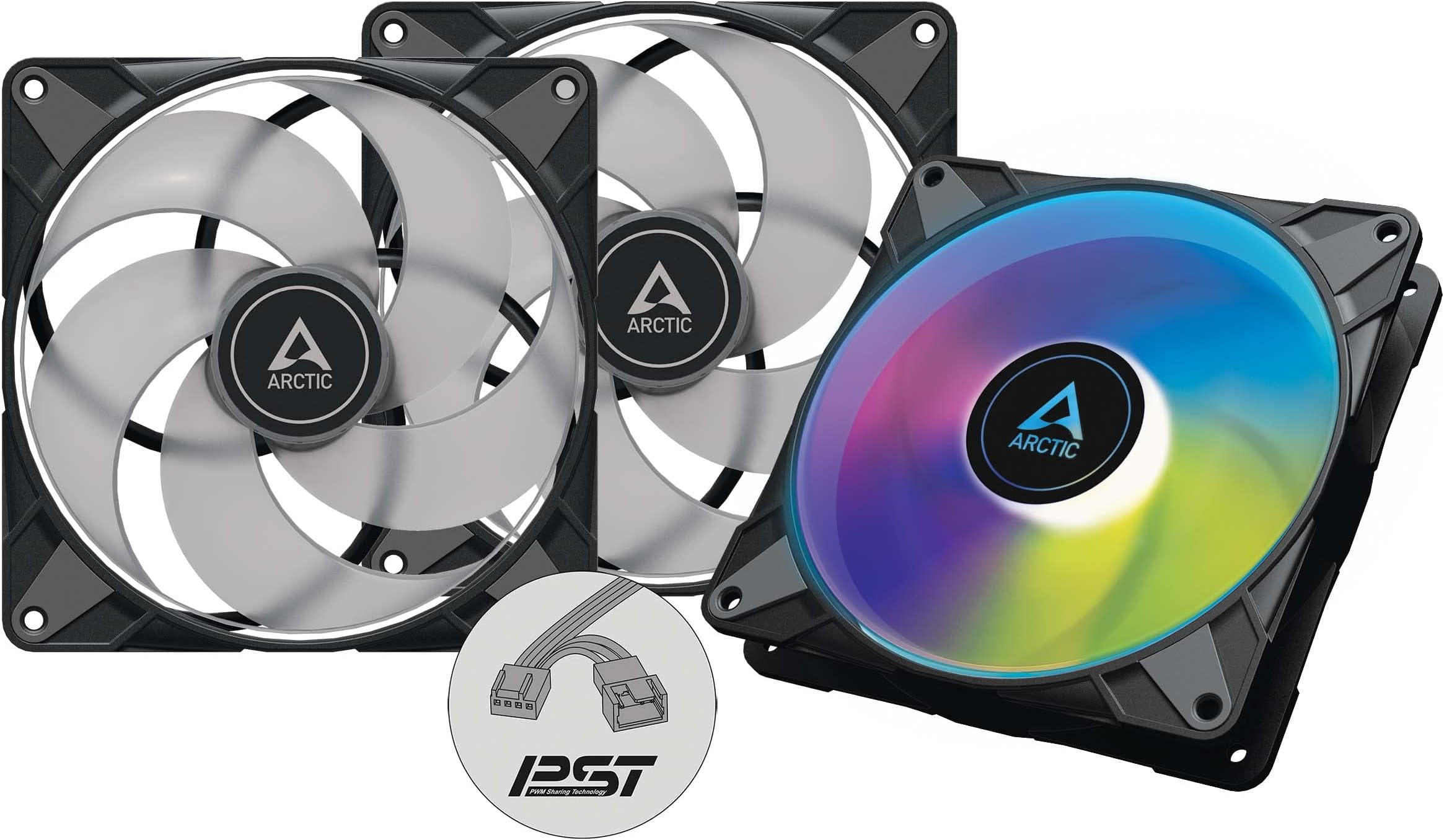 Amazon.com: ARCTIC P14 PWM PST A-RGB (3 Pack) - PC Fans, 140mm PWM Case ...