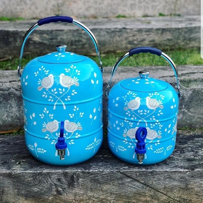 Rajasthan Craft Point Combo of 2 Water Pot with Tap Stainless Steel ...