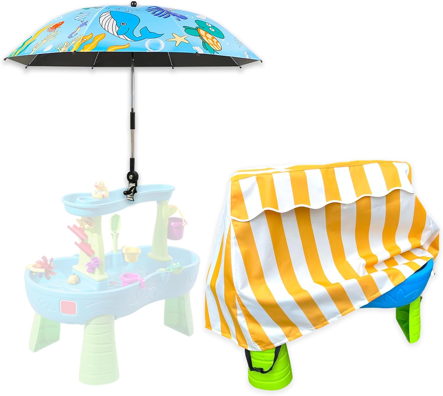 Amazon.com: Water Table Cover and Water Table Umbrella for Step 2 Water ...
