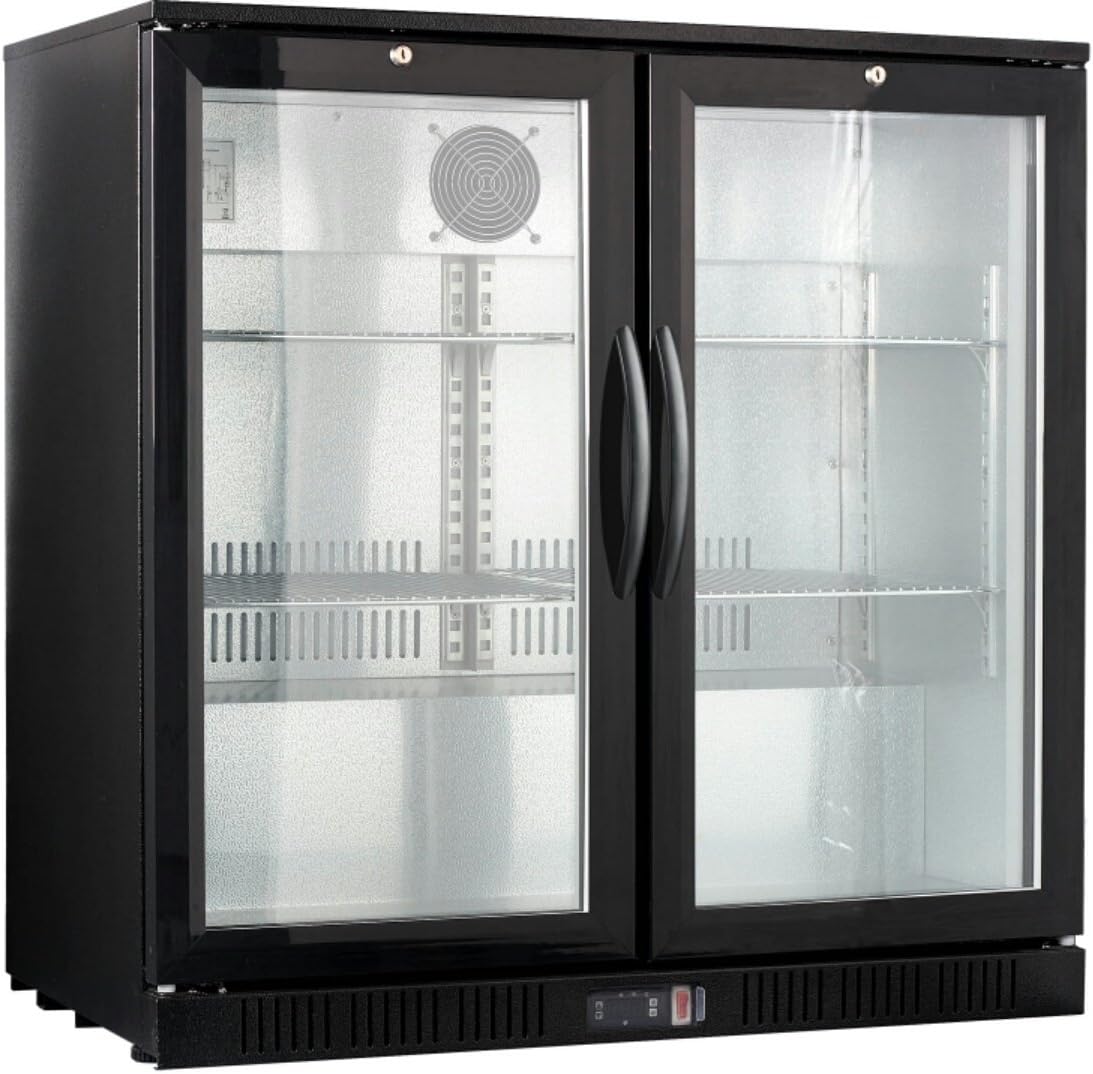 Amazon.com: Procool Refrigeration 2-door Glass Front Counter Height ...