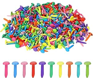 300 Pcs Split Pins Craft Paper Fasteners Paper Pins Brads Mini Split ...