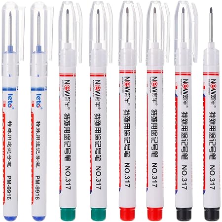 Amazon.com : PATIKIL Deep Hole Marker Pens, 8 Pack 4 Colors Ink Deep ...