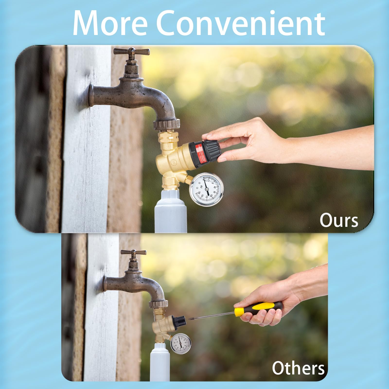 Snapklik.com : Touranize RV Water Pressure Regulator Valve, Handle ...