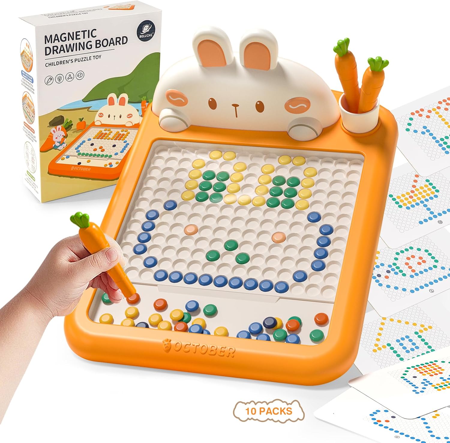 Amazon.com: vevu Magnetic Drawing Board for Kids, Large Magnet Doodle ...