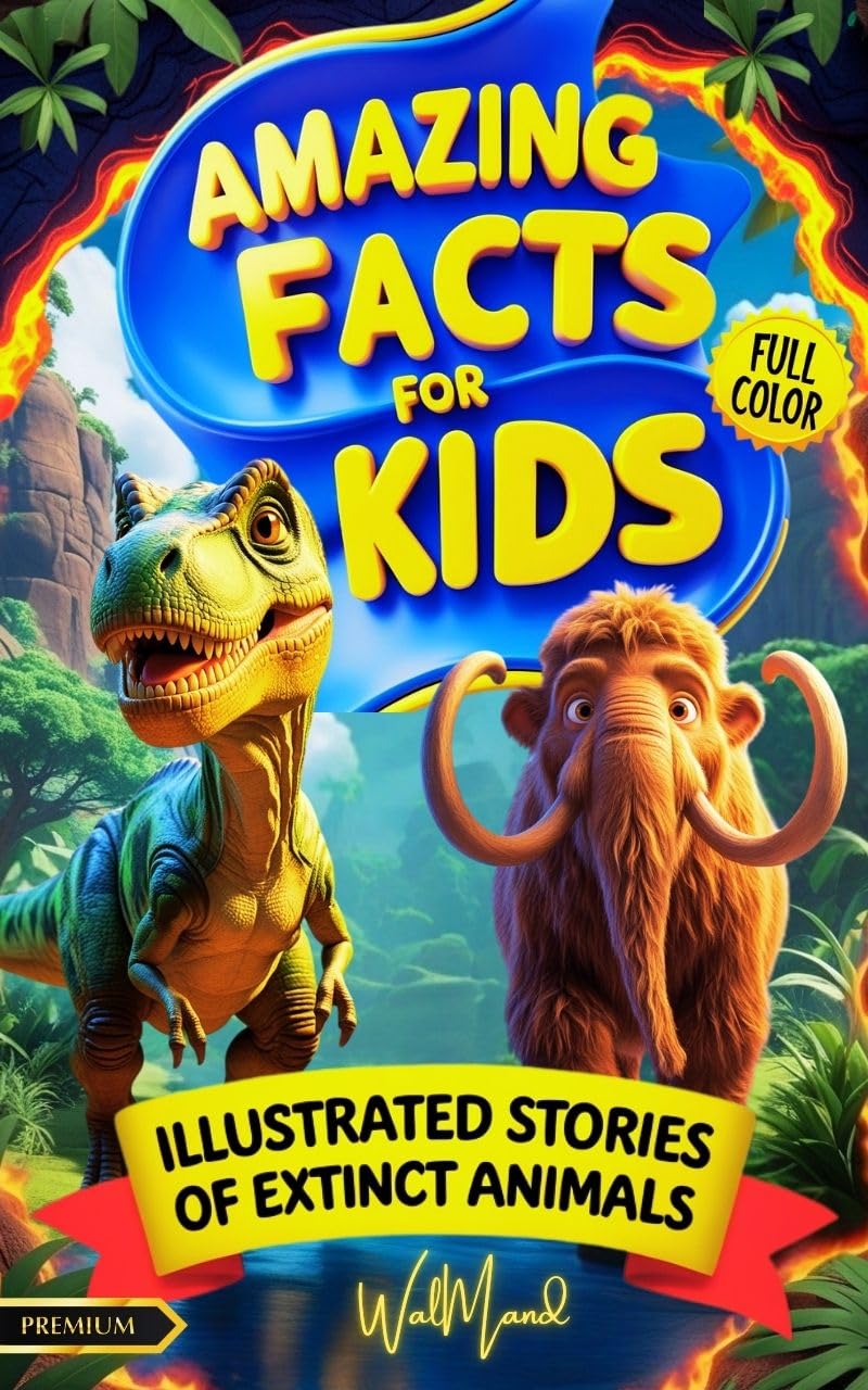 Amazing Facts for Kids - Illustrated Stories of Extinct Animals in Full ...