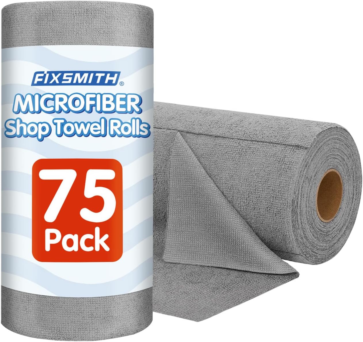 Amazon.com: FIXSMITH Microfiber Cleaning Cloth Roll -75 Pack ...