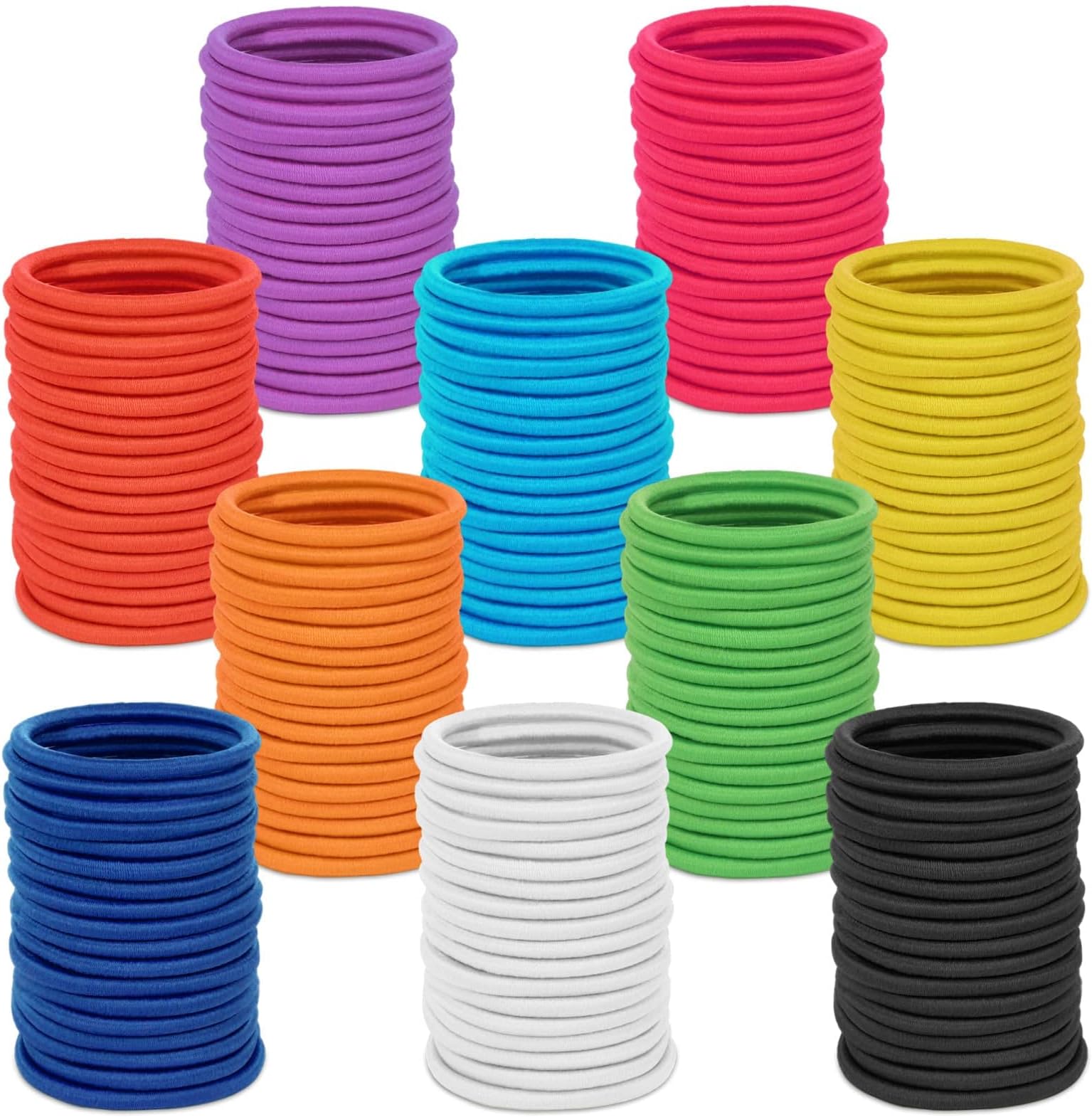Amazon.com : 150 Pieces Hair Ties for Women Thick Curly Hair, Bulk Hair ...