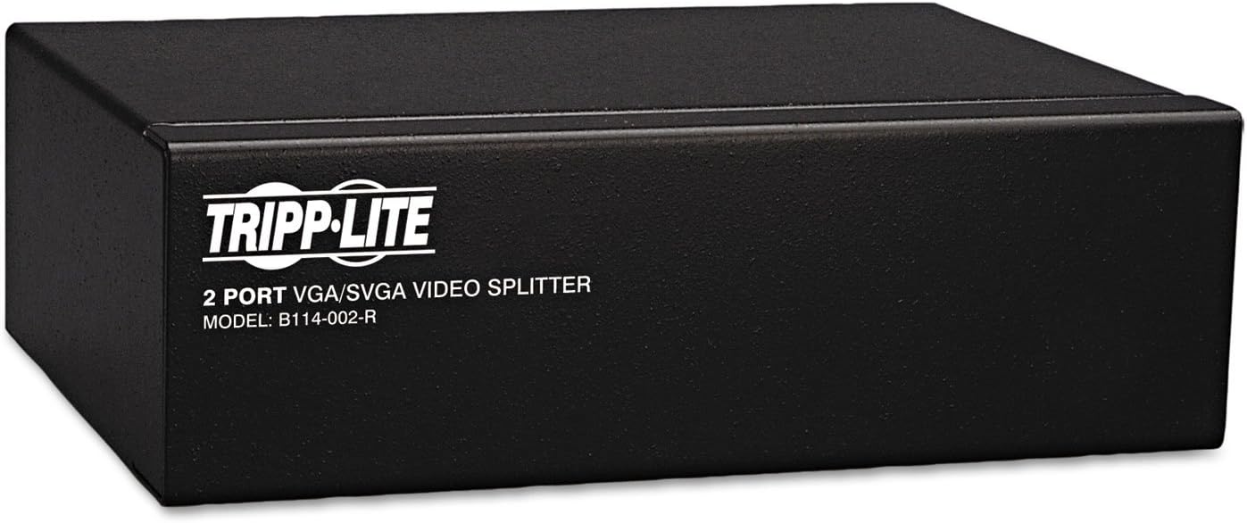 Amazon.com: Tripp Lite B114002R Video Splitter, VGA/SVGA, 2-Port Signal ...